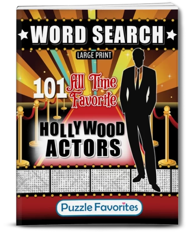Hollywood Actors Word Search Puzzle Book | Puzzle Favorites