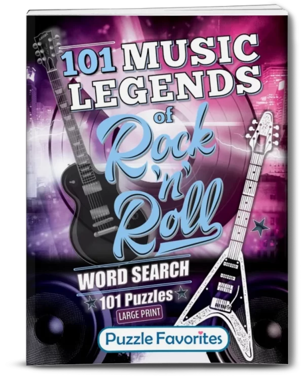 Rock n’ Roll Music Word Search Puzzle Book | Puzzle Favorites